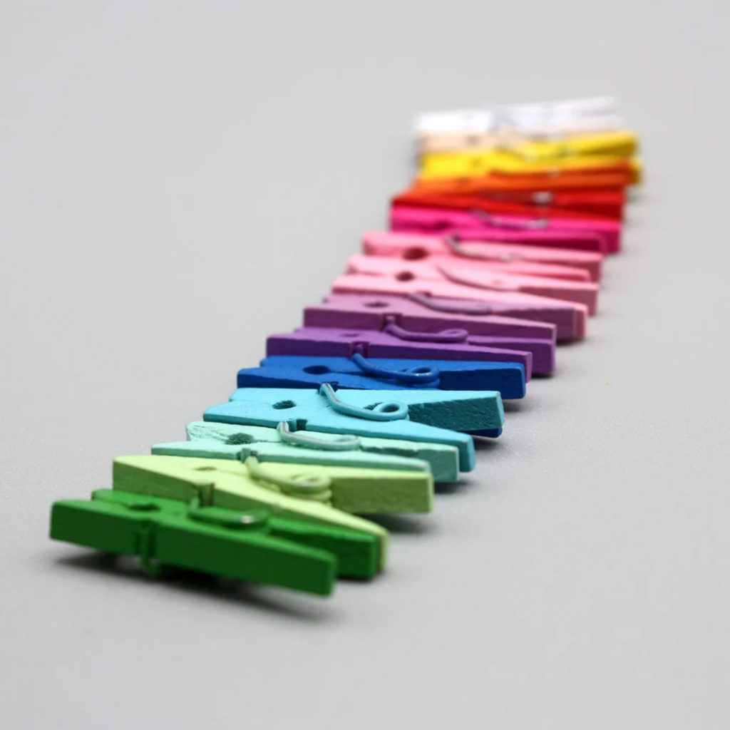Wooden Pegs Colour - Parched